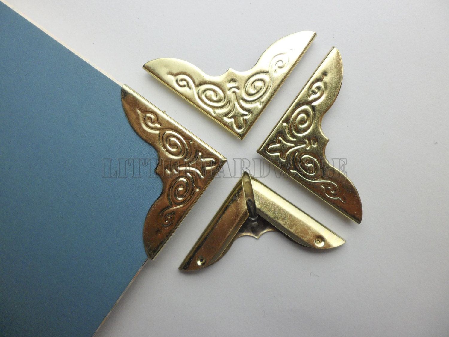 Zwei Größen20 Stück goldene Farbe Metall Buchecken für | Etsy