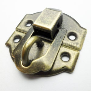 10pcs 27mmx30mm Lock Latch Small Box Hardware Chest Hardware Vintage ...