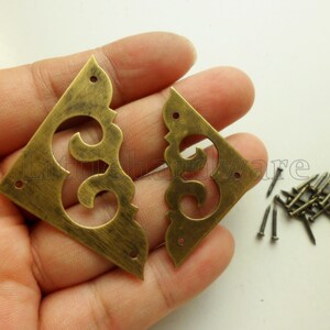4pcs 30mm/38mm High Quality Brass Made Jewelry Box Corner / Decoration ...