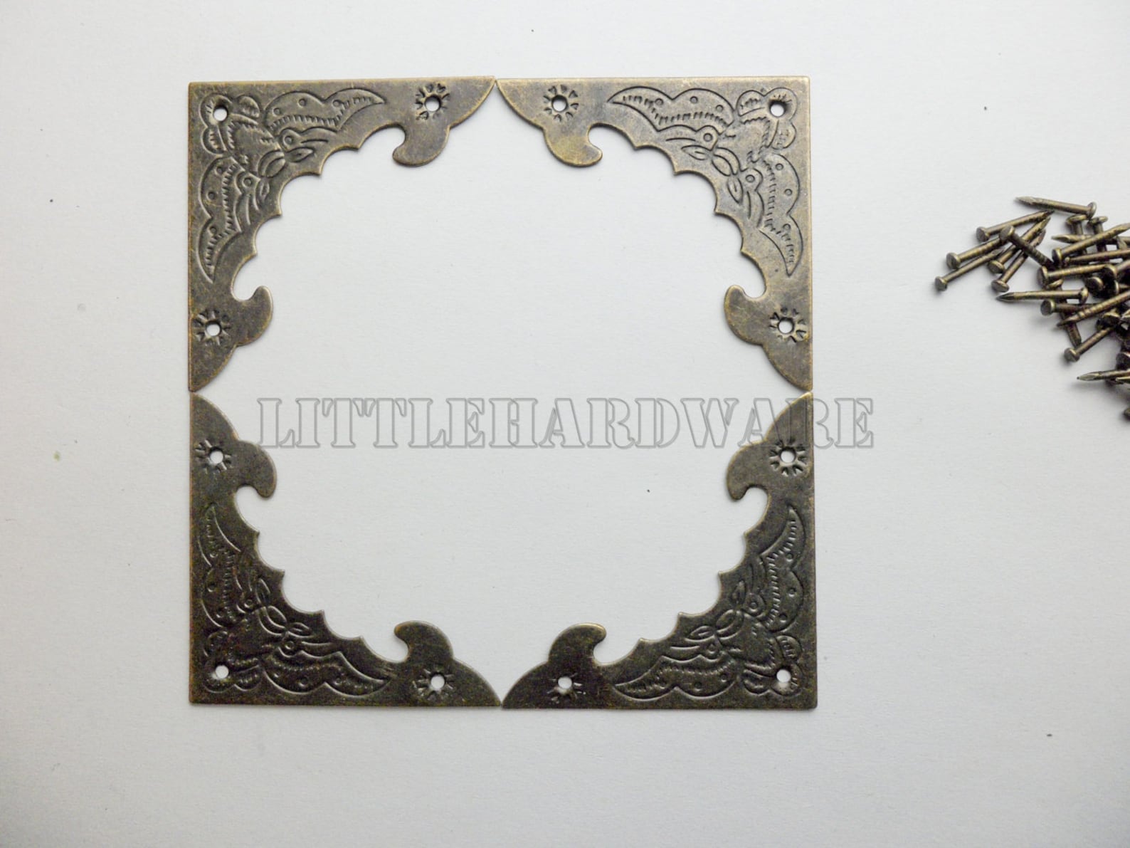 12PCS 40mmx40mm Vintage Iron Decorative Corner Bracket for | Etsy