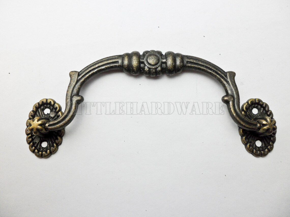 121mm X 50mm Antique Brass Drop Handles / Dresser Drawer Pulls | Etsy