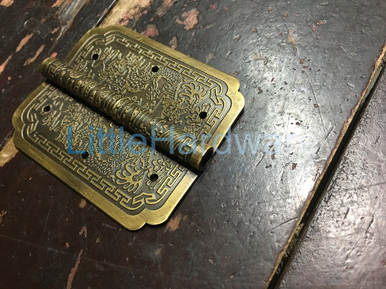 A Pair of Antique Brass Color Solid Brass 70mm60mm Palace | Etsy