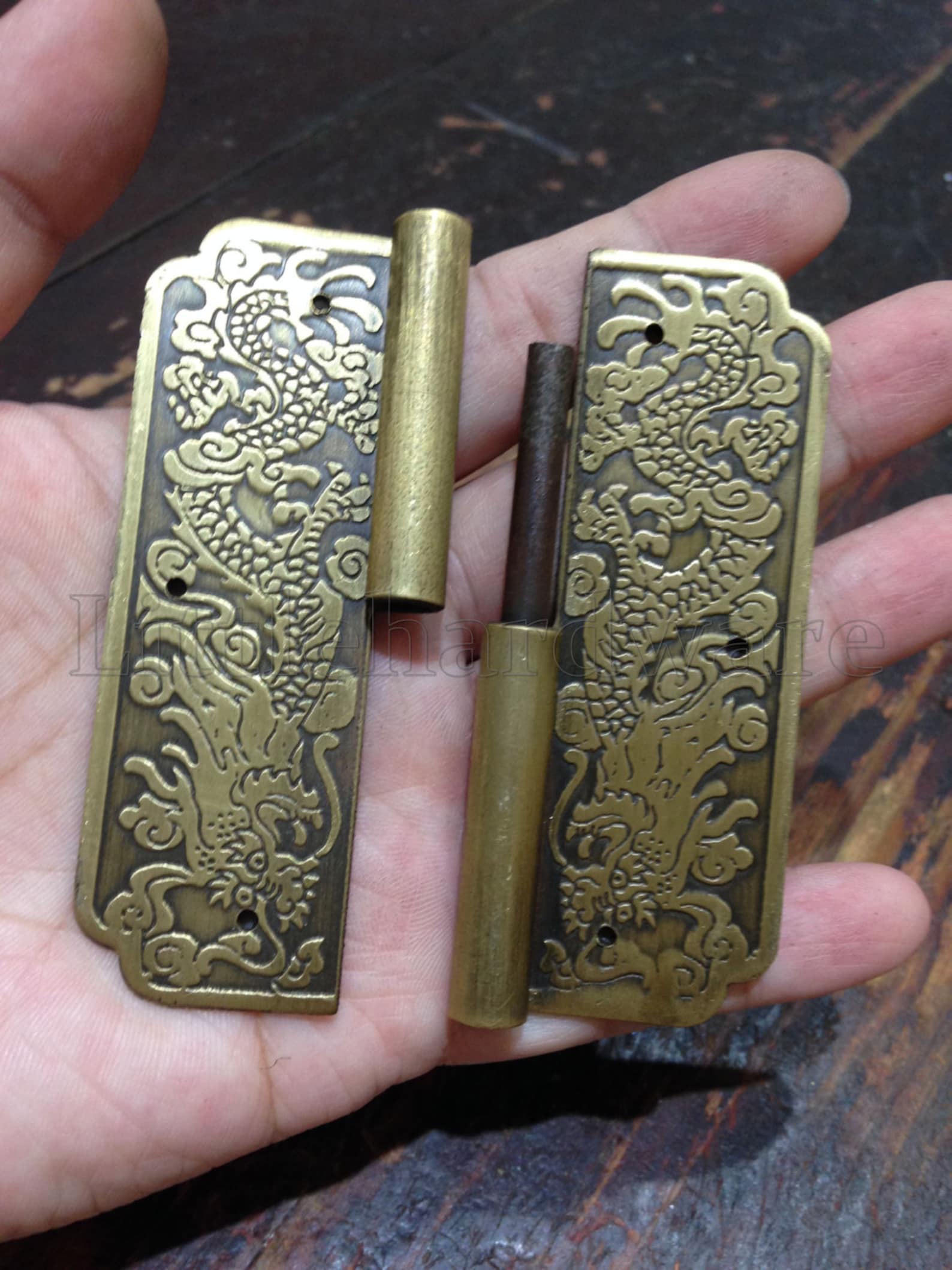 A Pair of Antique Brass Color Solid Brass 3.15 Palace | Etsy