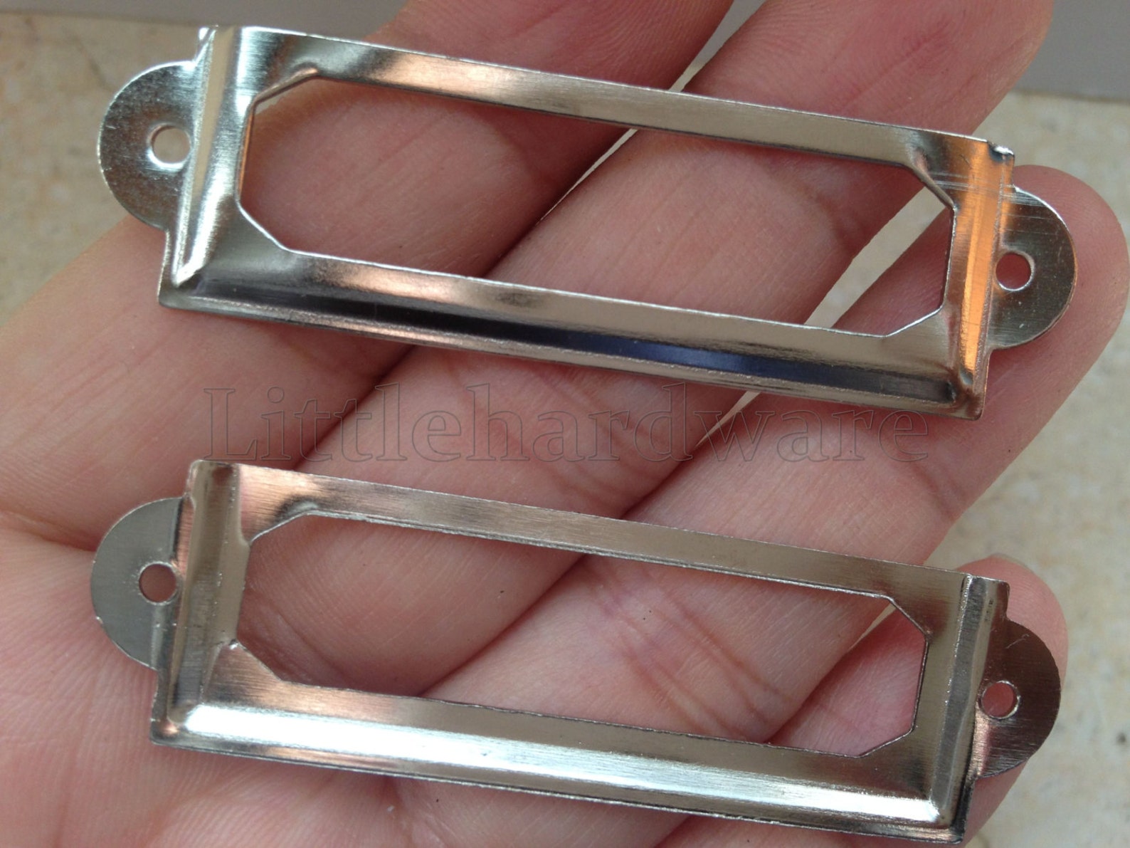 10pcs 60MM X 17mm Silver Color Card Holder/label Holders/label - Etsy