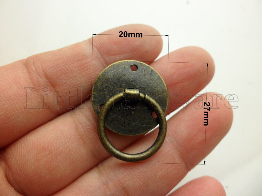 10 Pcs Vintage Type 20MM X 20mm Round Dresser Drawer Pulls Handles ...