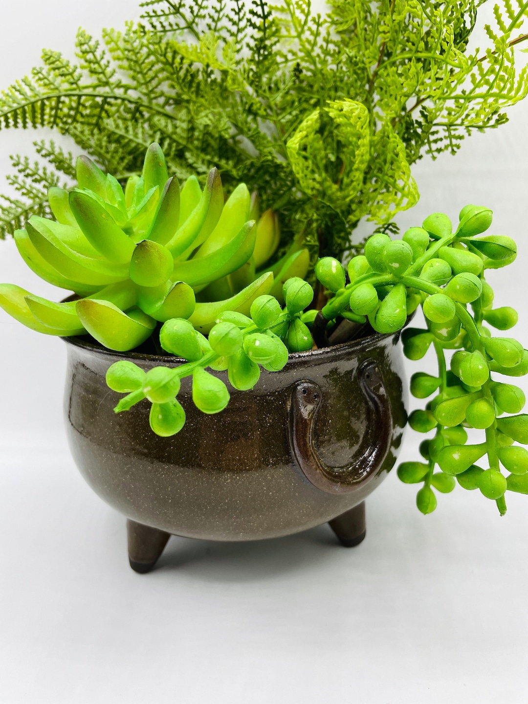 Cauldron Planter, Ceramic Planter Pot, Witchy Goth Magic Garden ...