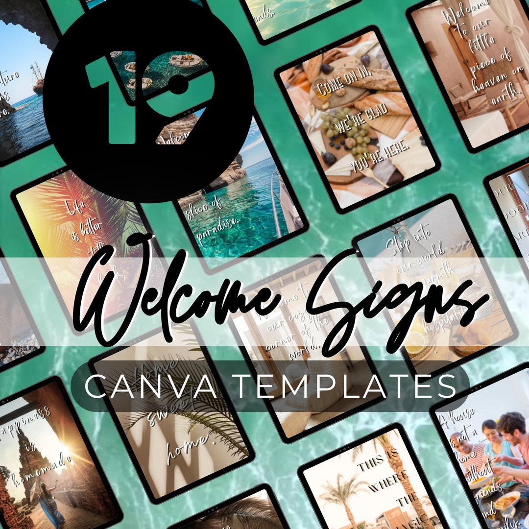 Editable Welcome Signs Templates for Real Estate, Rentals, and Events ...
