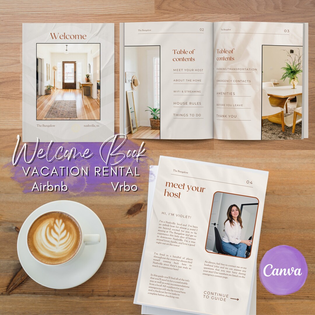 Airbnb Welcome Book, Airbnb Template, Airbnb Guide, Airbnb Printables ...