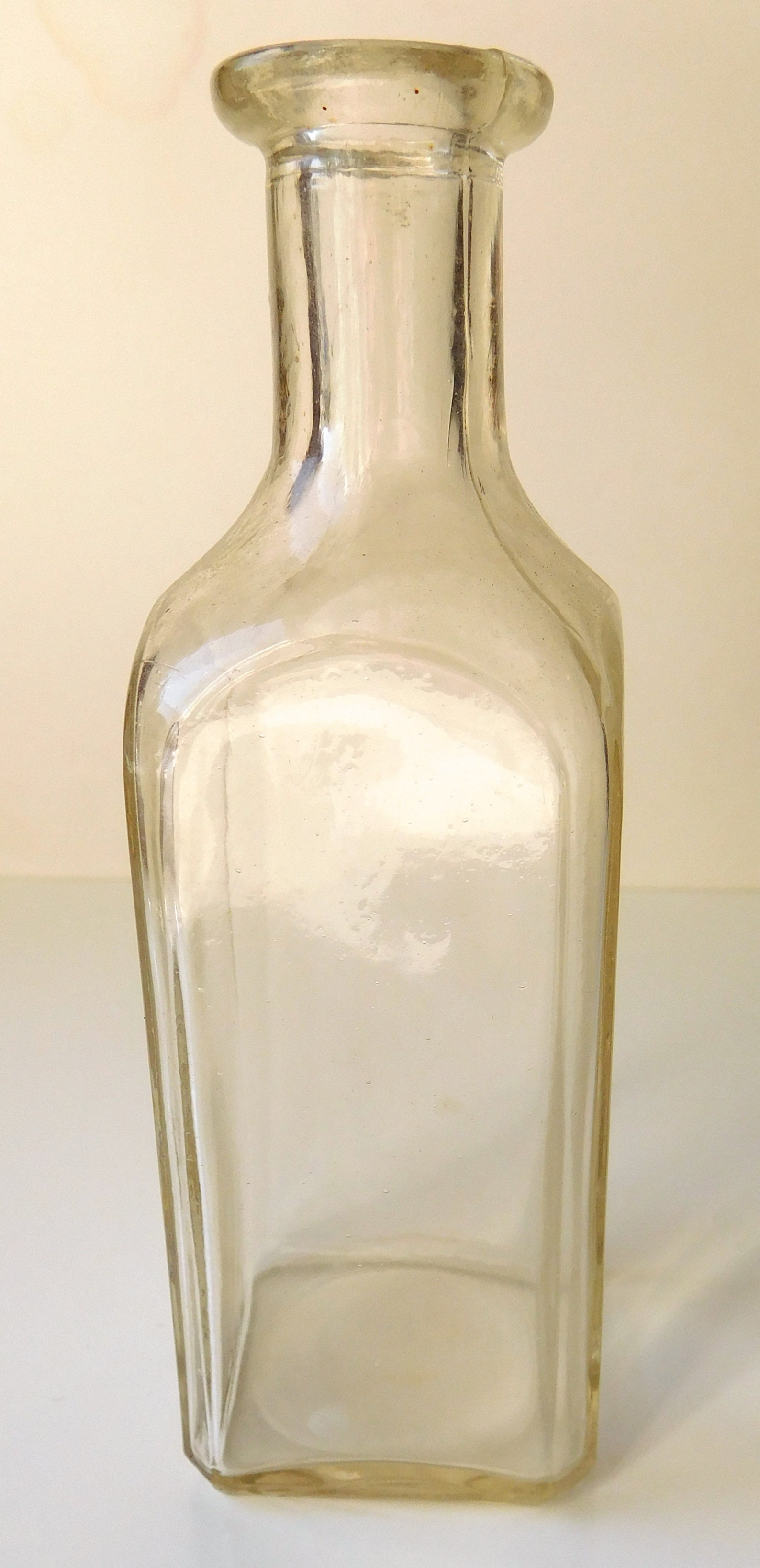 Clear Glass Square Bottomed Bottle IPG CO Very Good Condition - Etsy