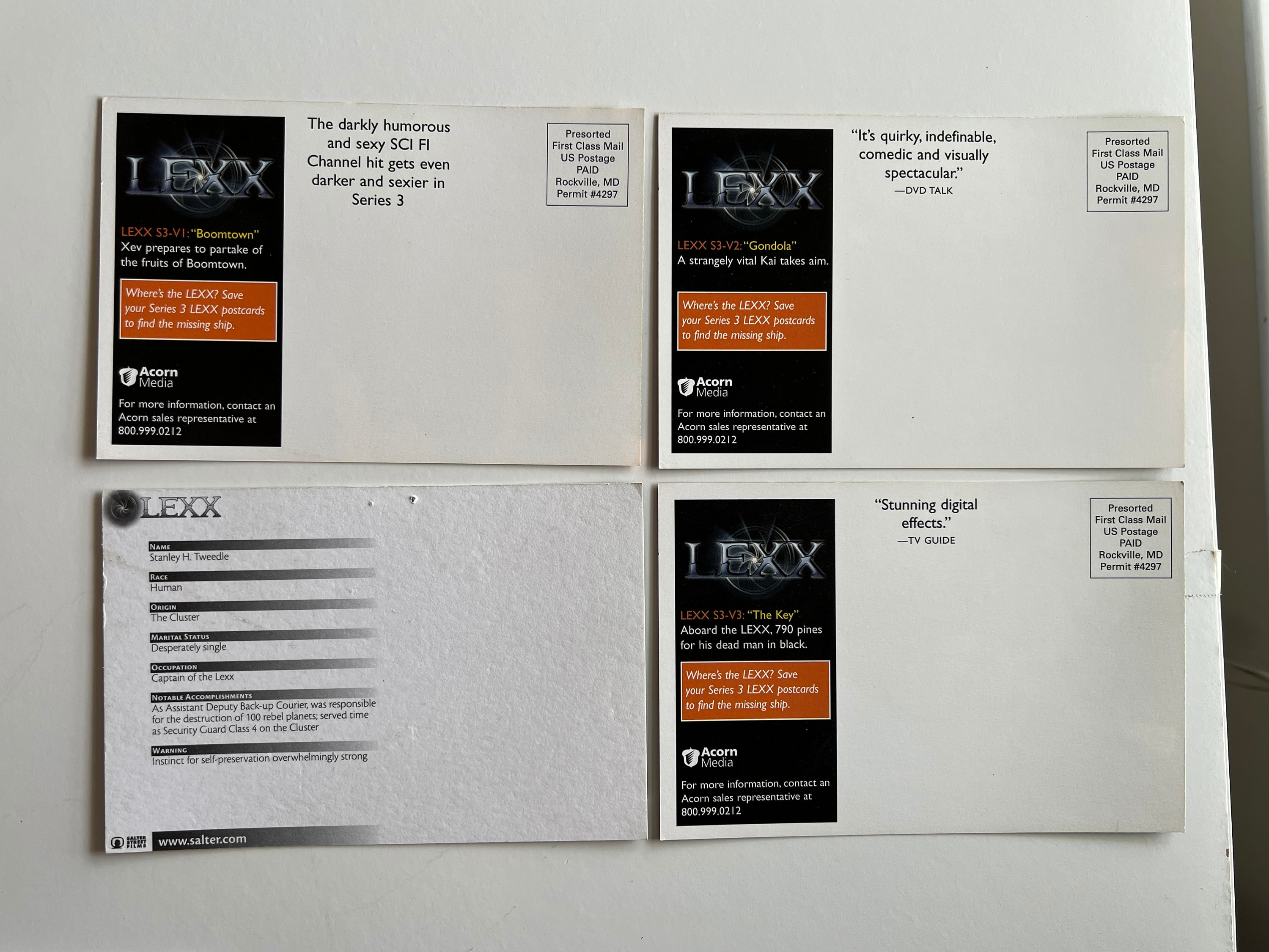 10 Lexx Post Cards RARE Syfy Sci Fi Channel - Etsy