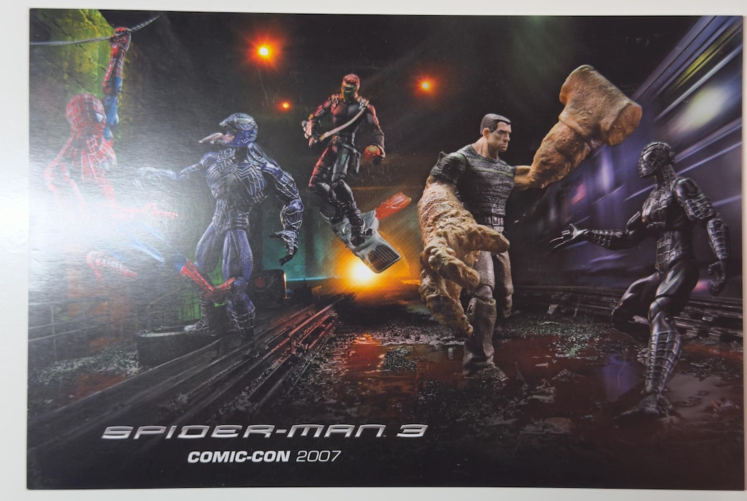 Spiderman 3 Large Postcard Poster From Comic Con 2007 Hasbro - Etsy