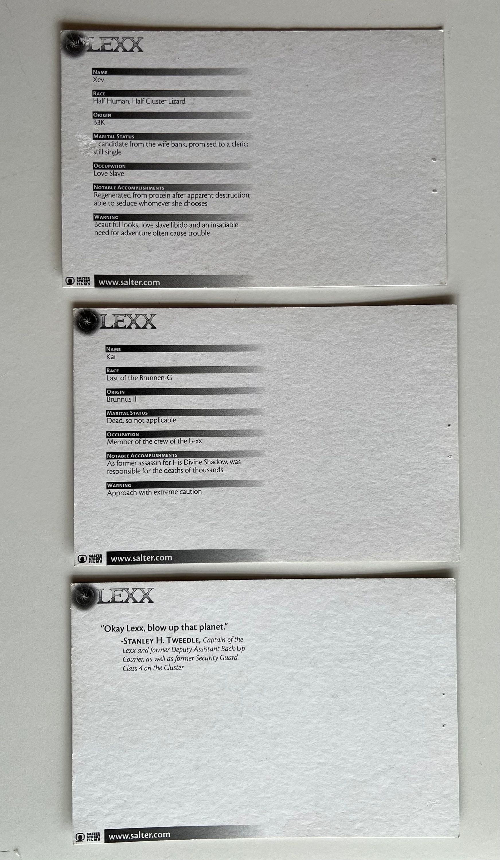 10 Lexx Post Cards RARE Syfy Sci Fi Channel - Etsy