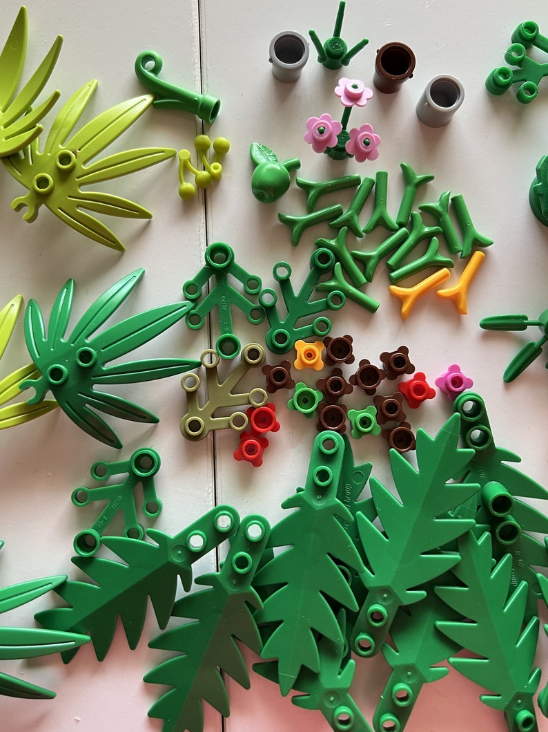 Lot of 65 Pieces Lego Green Leaves Orange Stems Apple - Etsy