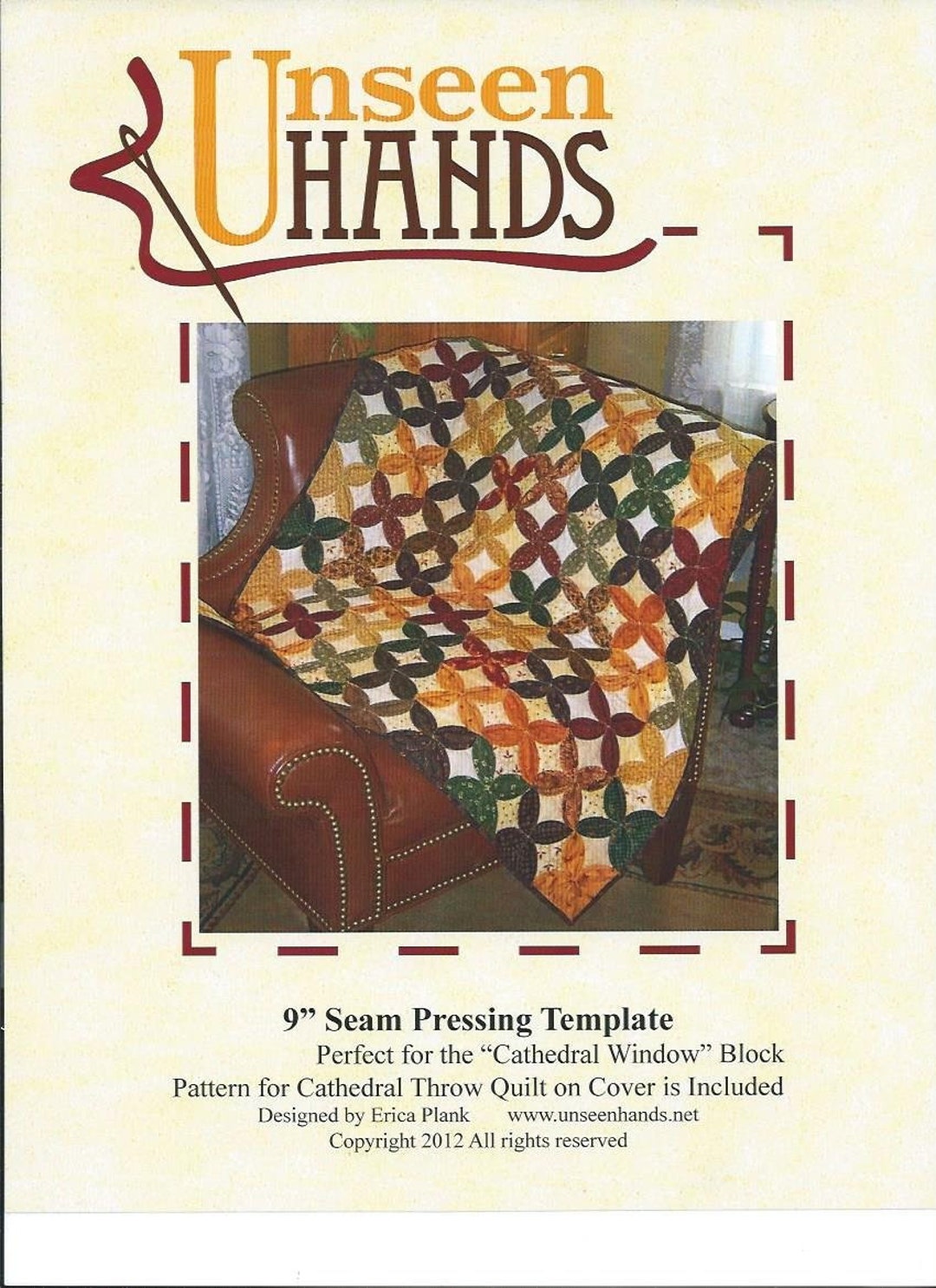 9 Inch Seam Pressing Template Unseen Hands Erica Plank - Etsy