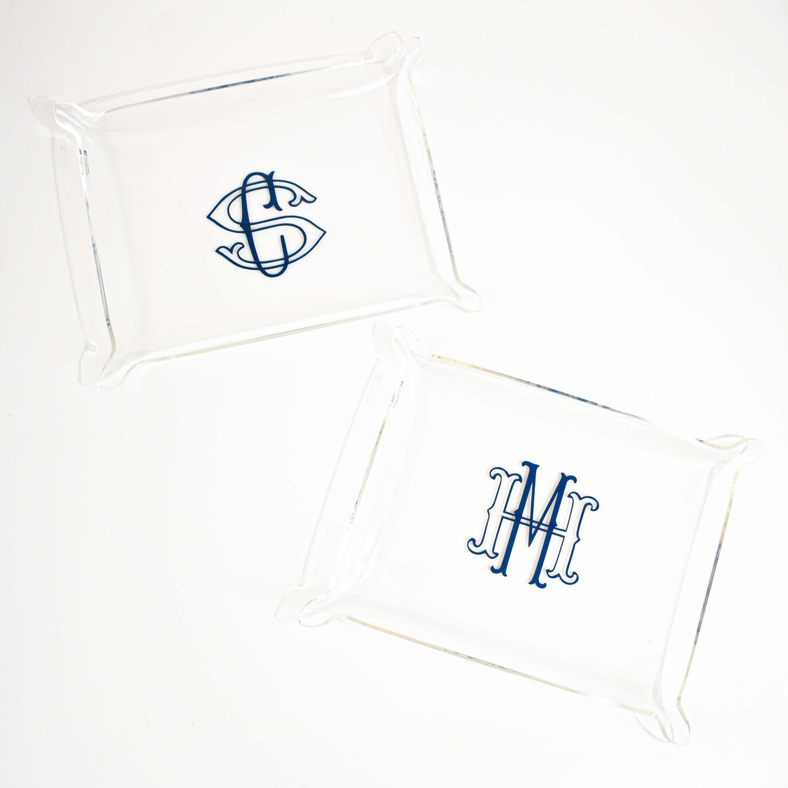 Monogram Acrylic Trinket Tray - Etsy