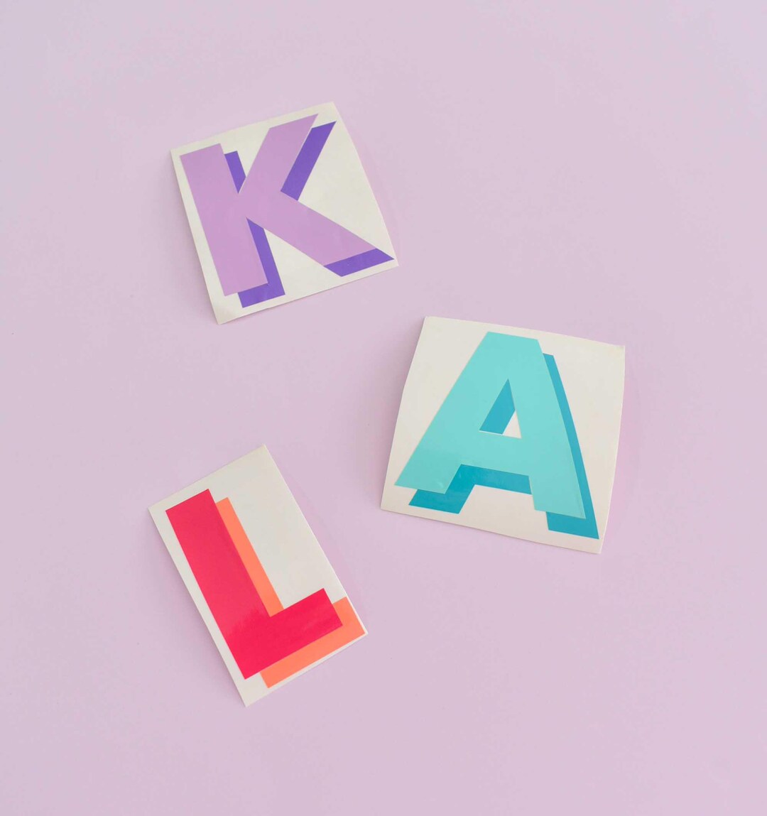 Personalized Two-tone Decal - Etsy