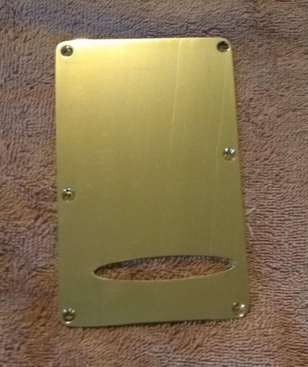 Fender Back Plate - Solid Brass and Polished - Etsy