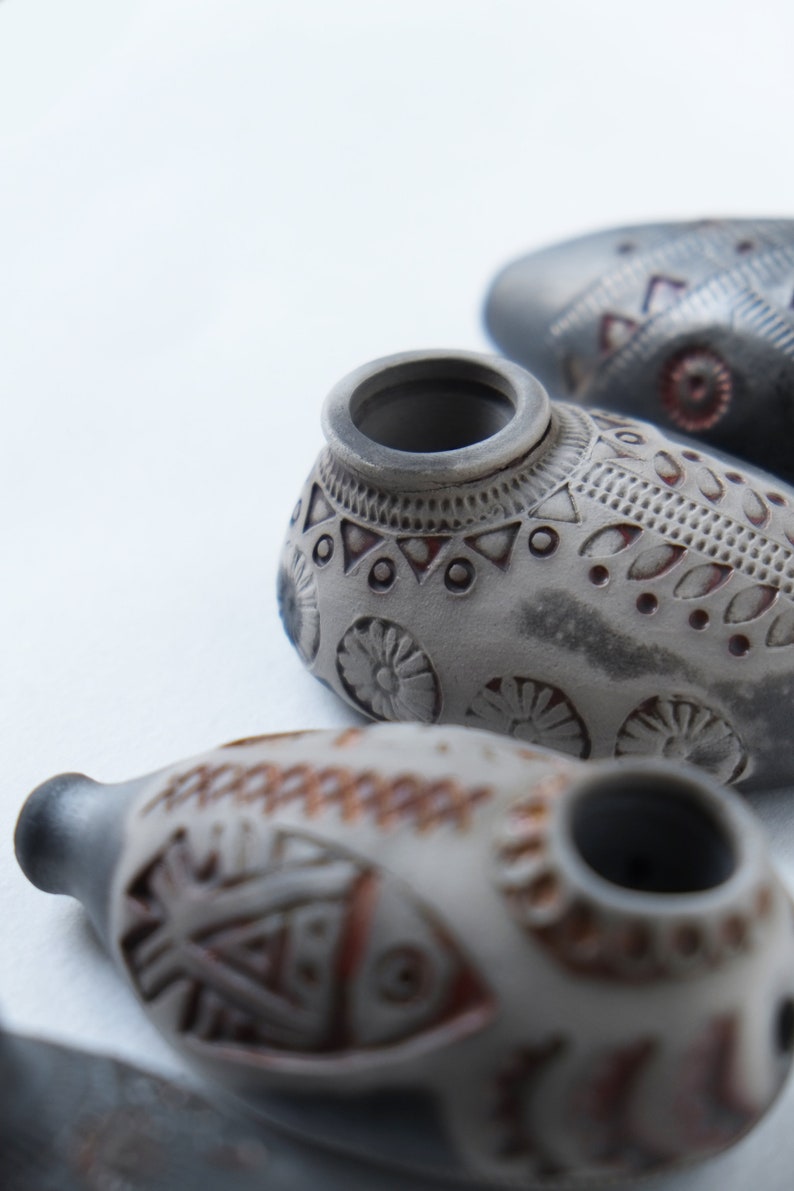 Ceramic Authentic Pipe One Hitter Pipe Pocket Smoking Pipe | Etsy