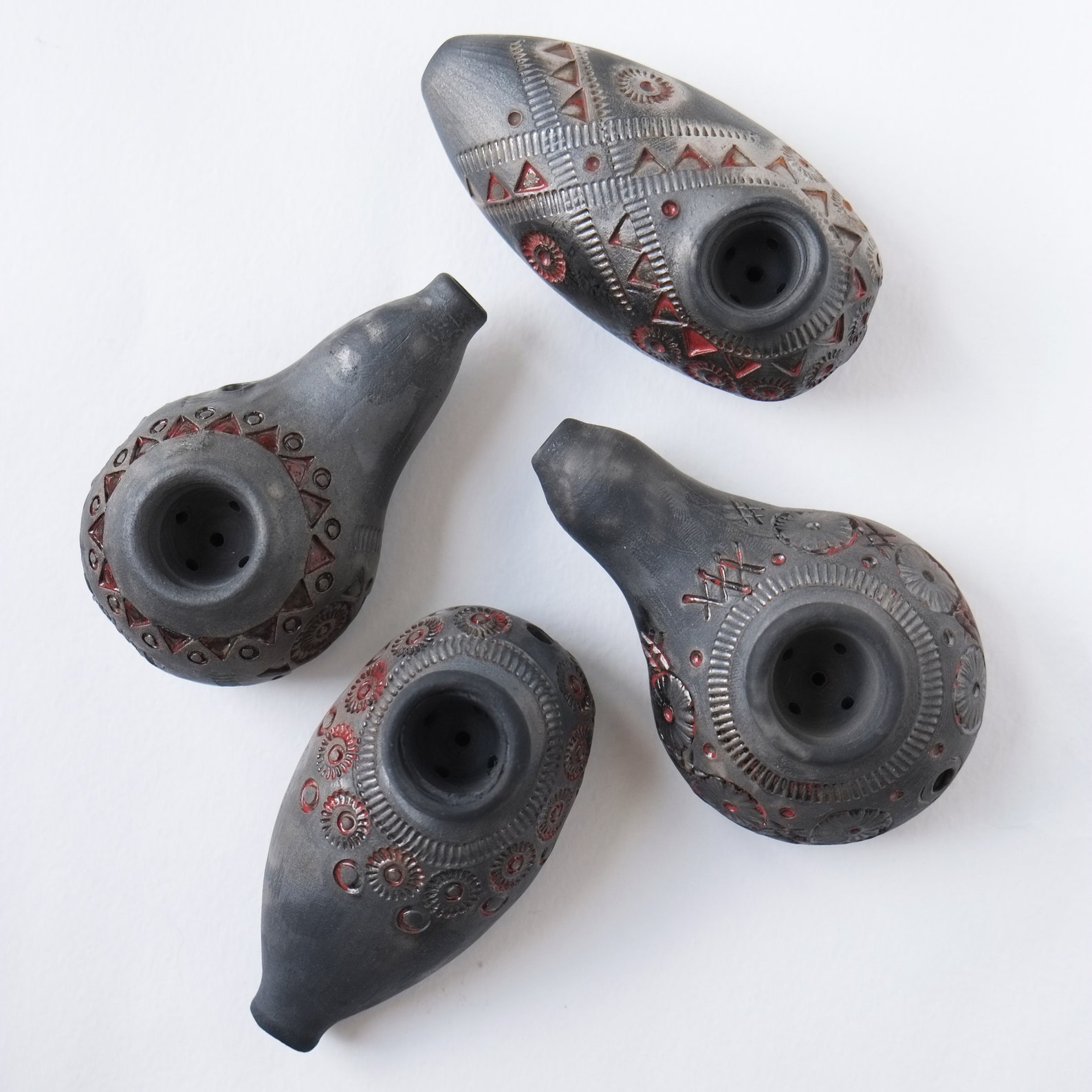 Ceramic Authentic Pipe One Hitter Pipe Pocket Smoking Pipe | Etsy