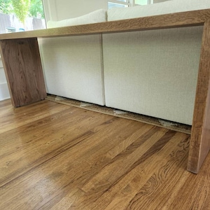 Oak Sofa Table With Waterfall Edge - Etsy