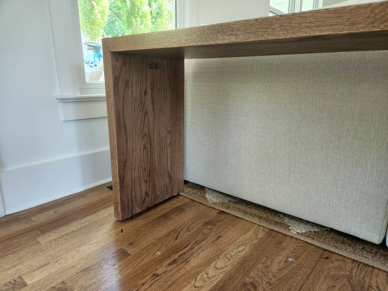 Oak Sofa Table With Waterfall Edge - Etsy