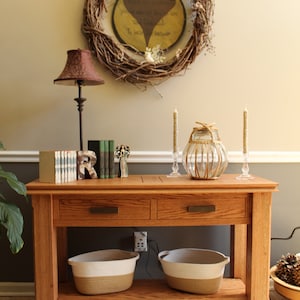 Custom Solid Wood Entry Table, Entryway Table, Sofa Table - Etsy