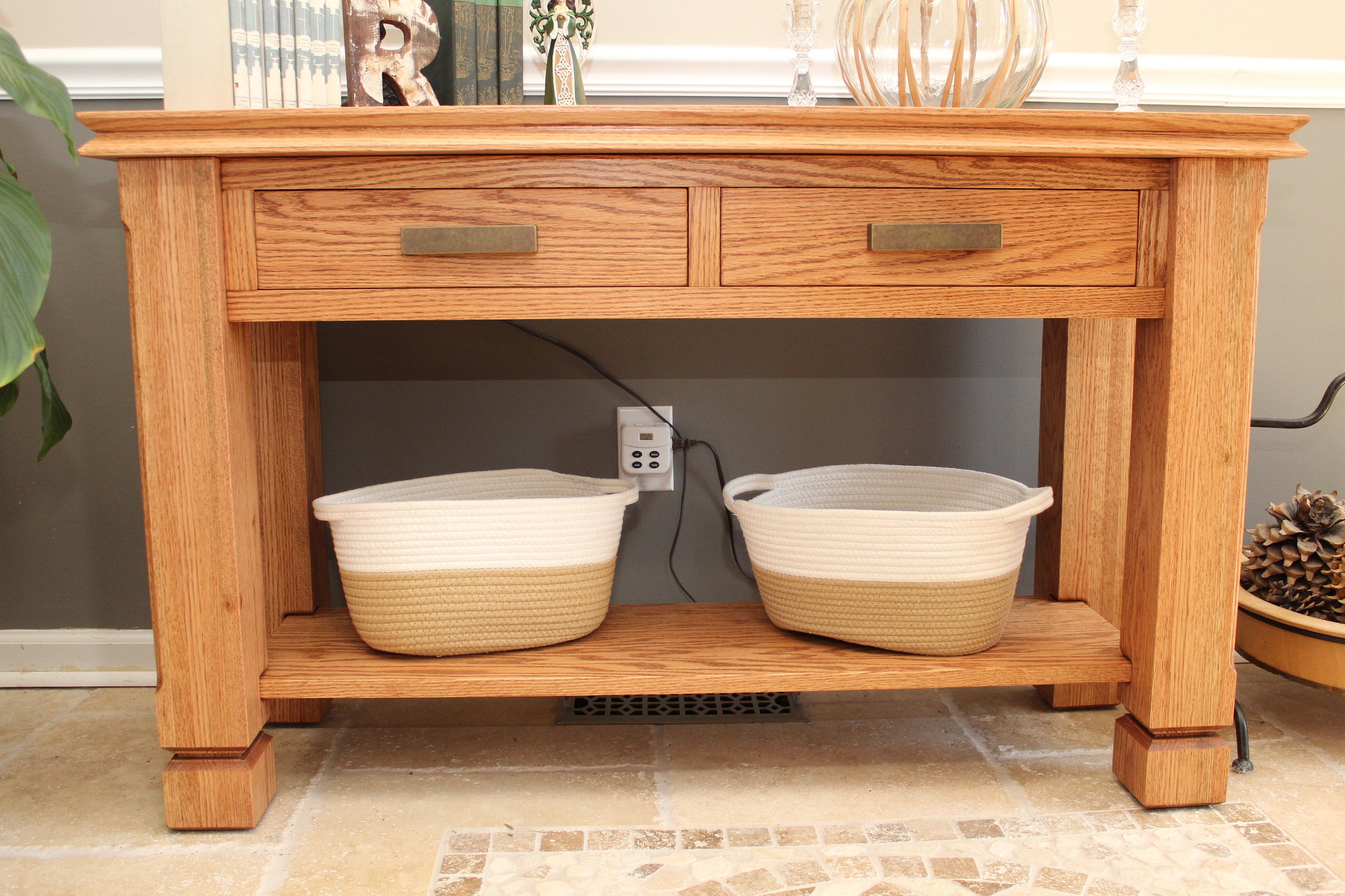 Custom Solid Wood Entry Table, Entryway Table, Sofa Table - Etsy