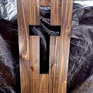 Wall Mount Fence Picket Relief Cross - Etsy