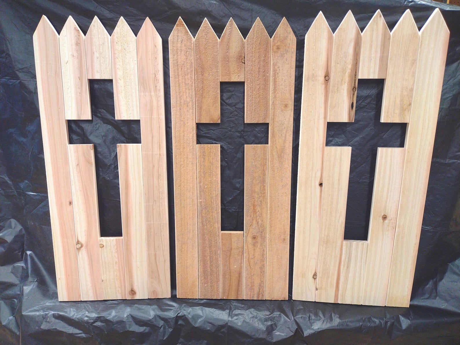 Wall Mount Fence Picket Relief Cross - Etsy