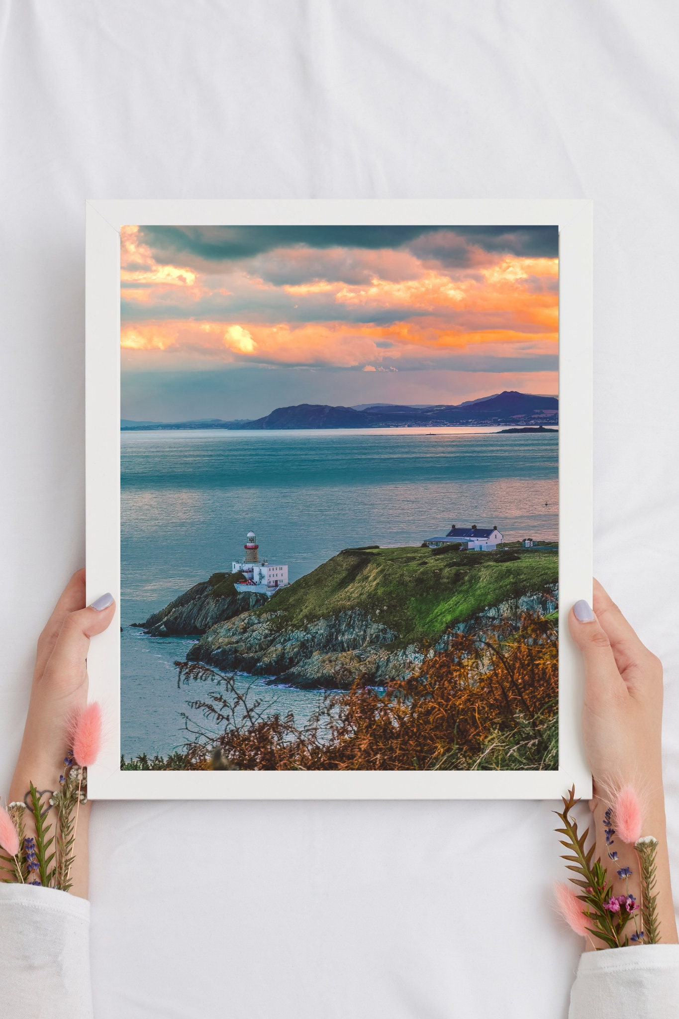 Howth Lighthouse Ireland Landscape Photo Dublin Printable Poster ...