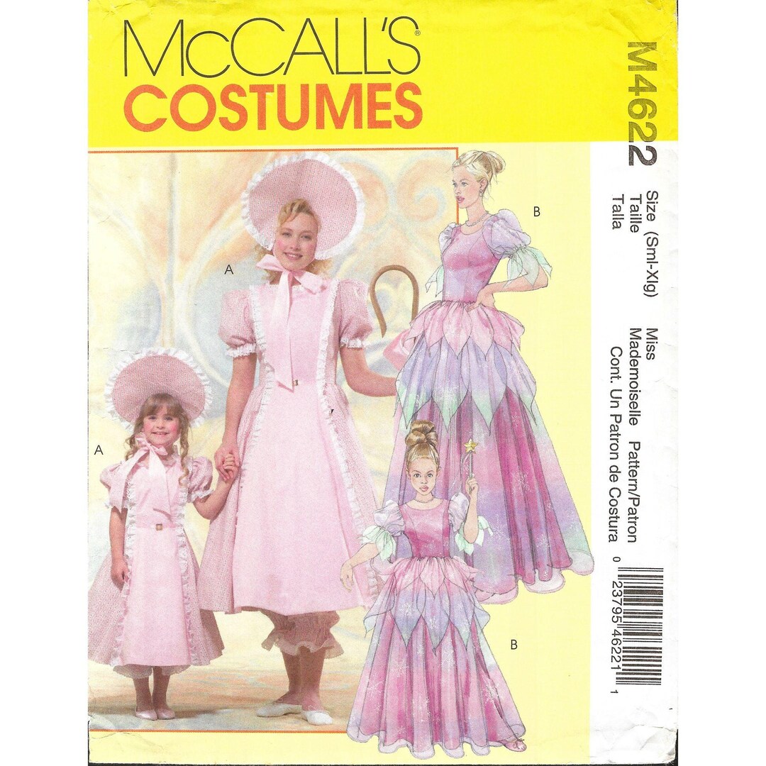 Mccall's M4622 Adult Little Bo Peep Costume Pattern Sm-xlg Uncut - Etsy