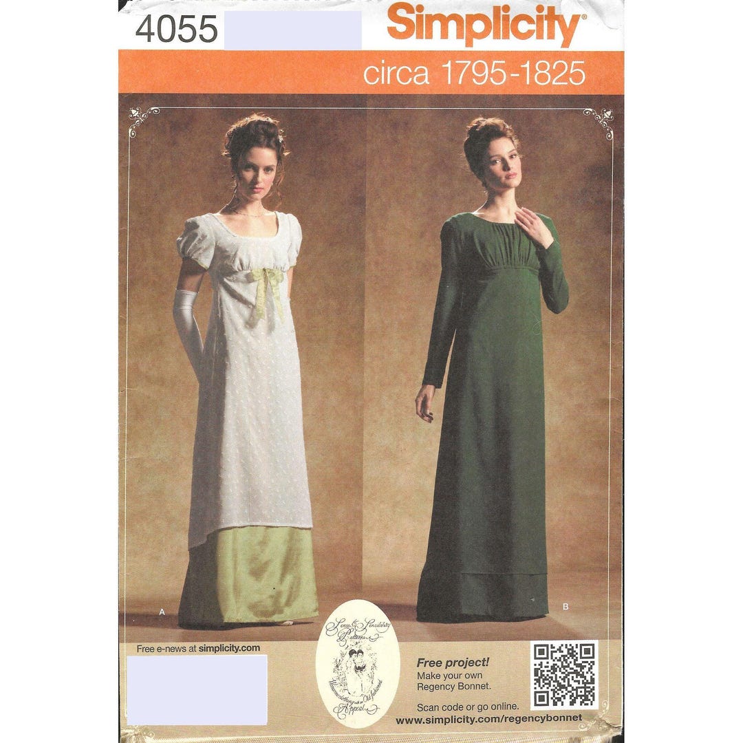 Simplicity 4055 Gown Pattern Sizes 6-20 Sense & Sensibility Uncut - Etsy