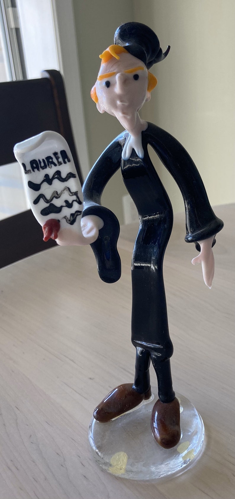 Vintage Murano Glass Graduate Figurine Handcrafted in Venice Italy - Etsy