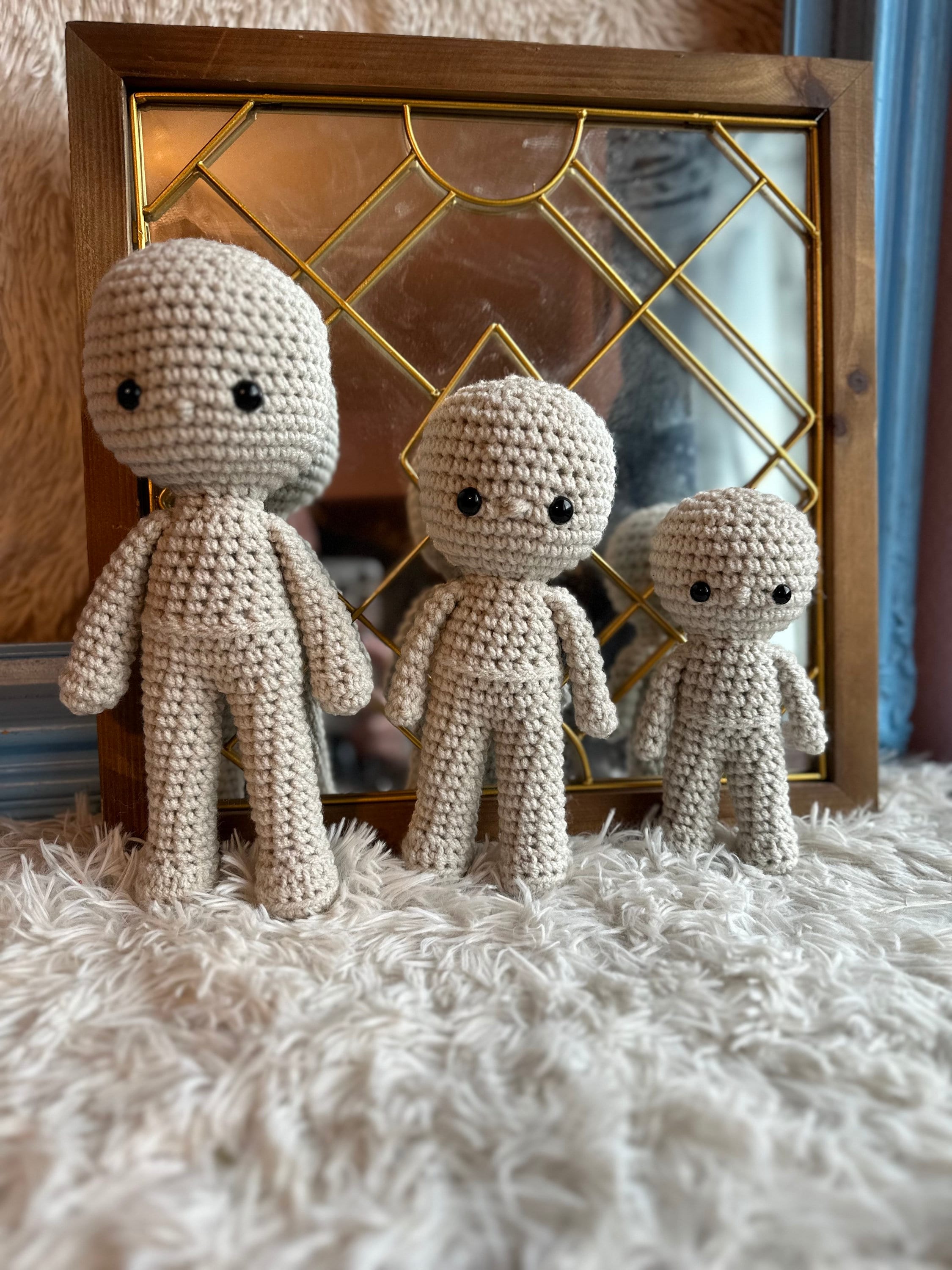 Easy Crochet Doll Pattern Bundle: Small, Medium, Large (PDF Digital ...