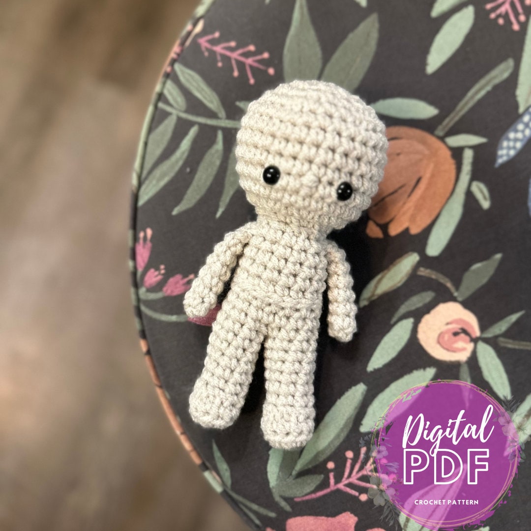 Easy Crochet Basic Doll Pattern, Small Size Crochet Toy Pattern ...