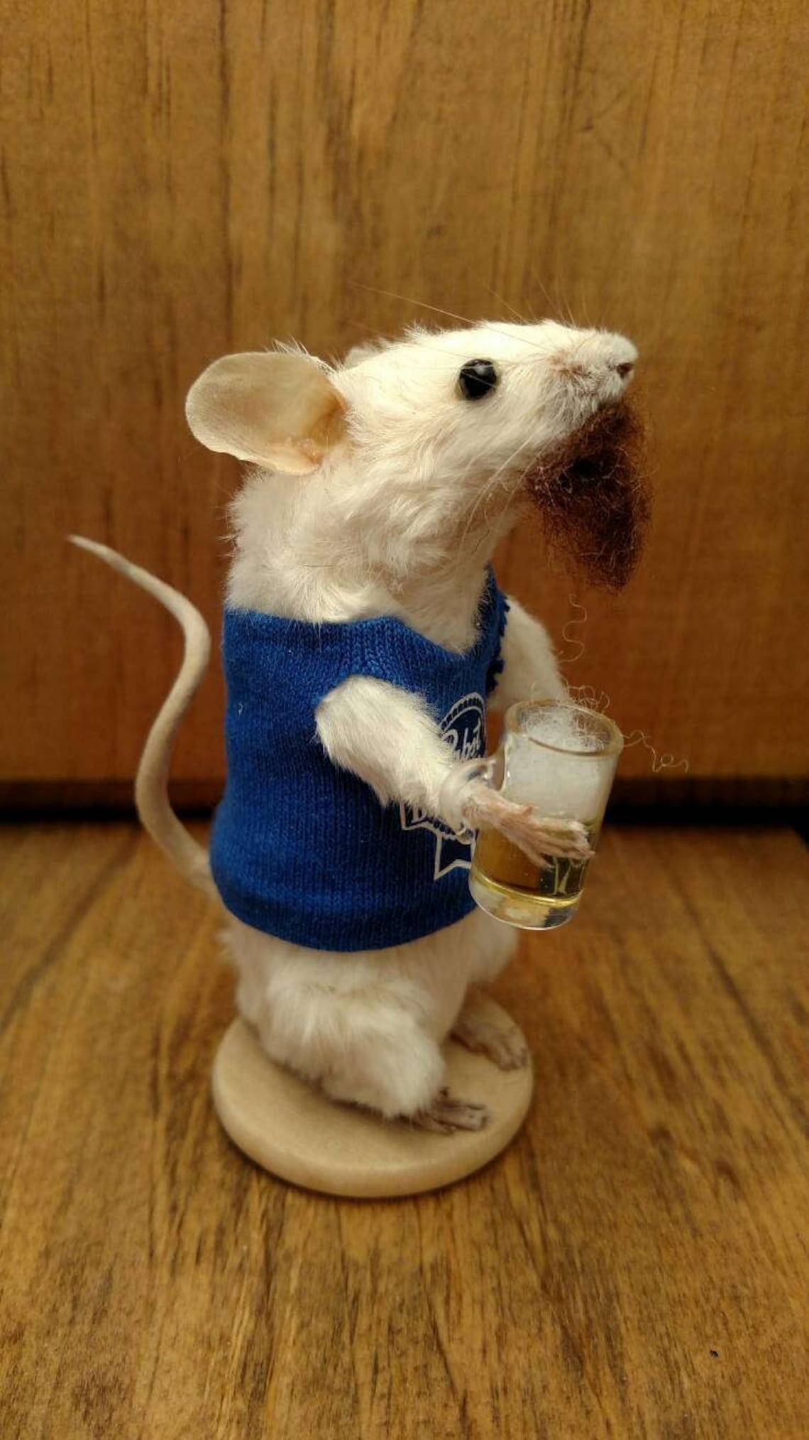 Bearded Beer Drinker Taxidermy Mouse - Etsy