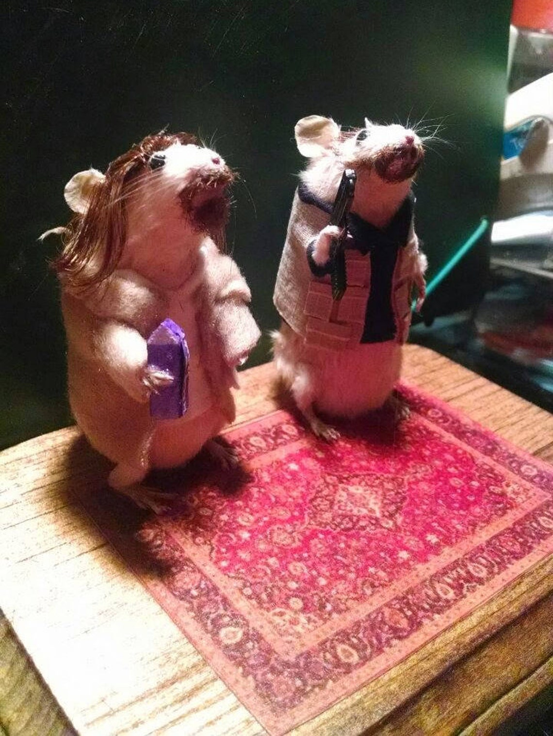 The Dude and Walter Taxidermy Mice - Etsy