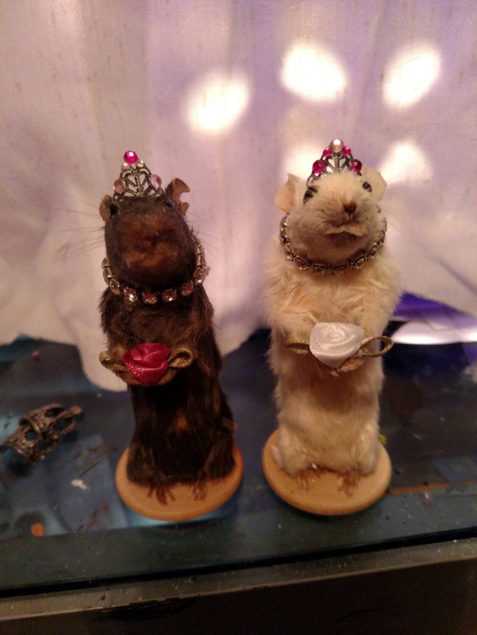 Taxidermy Mouse Chess Set Wooden Board (customization Available) - Etsy