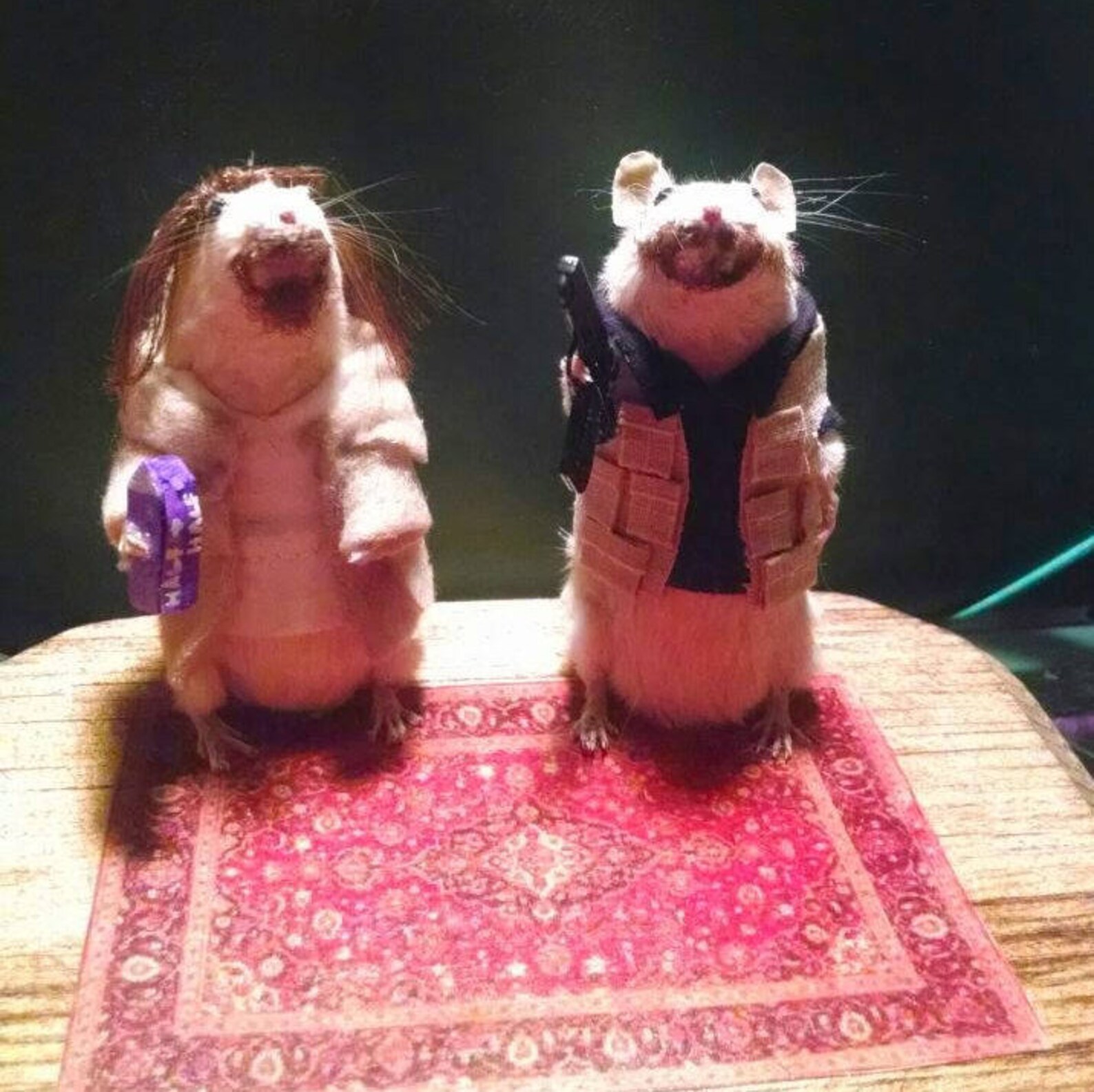The Dude and Walter Taxidermy Mice - Etsy