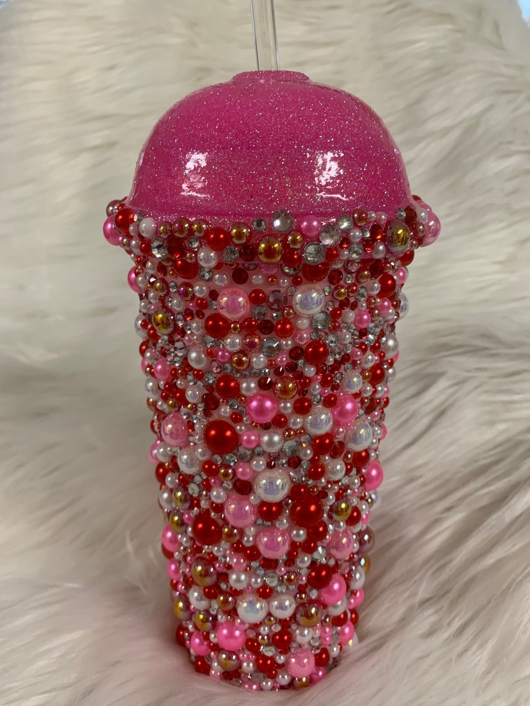20 Oz Acrylic Slurp W/ Straw Dome Cup Pink - Etsy