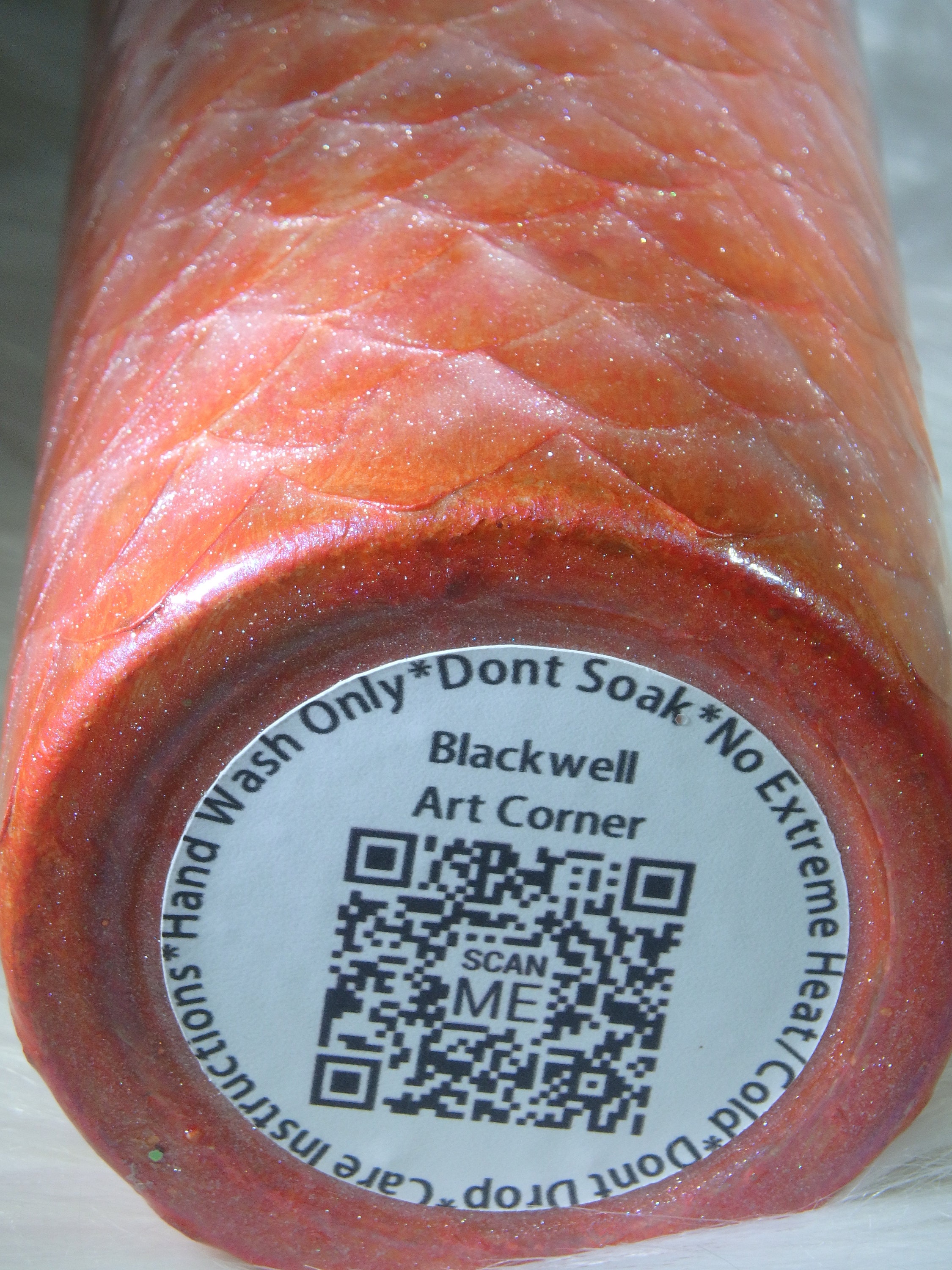 Orange Dragon Scale 20 Ounce Double Insulated Stainless Steel | Etsy