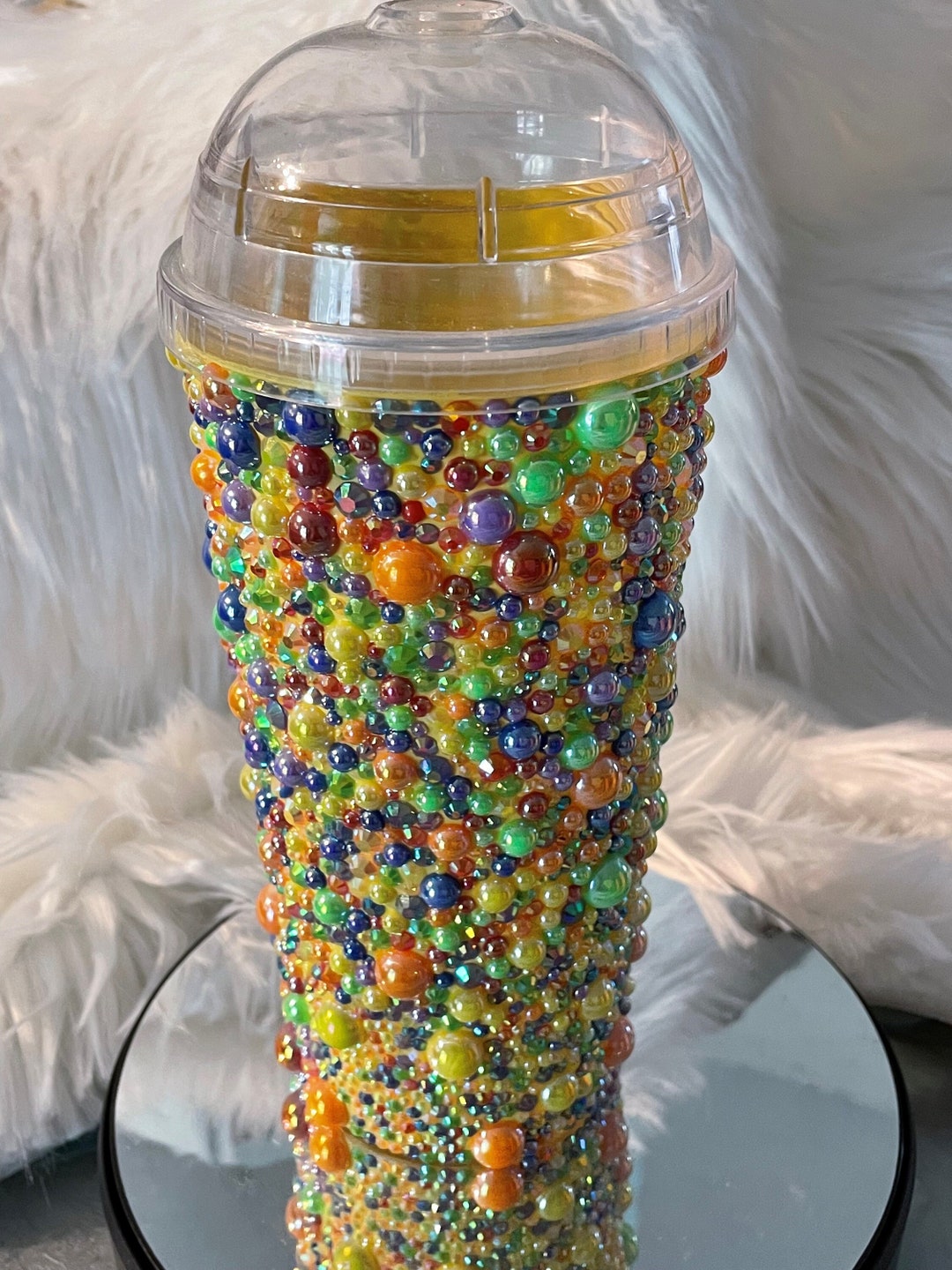 20 Oz Acrylic Slurp W/ Straw Dome Cup Pink - Etsy