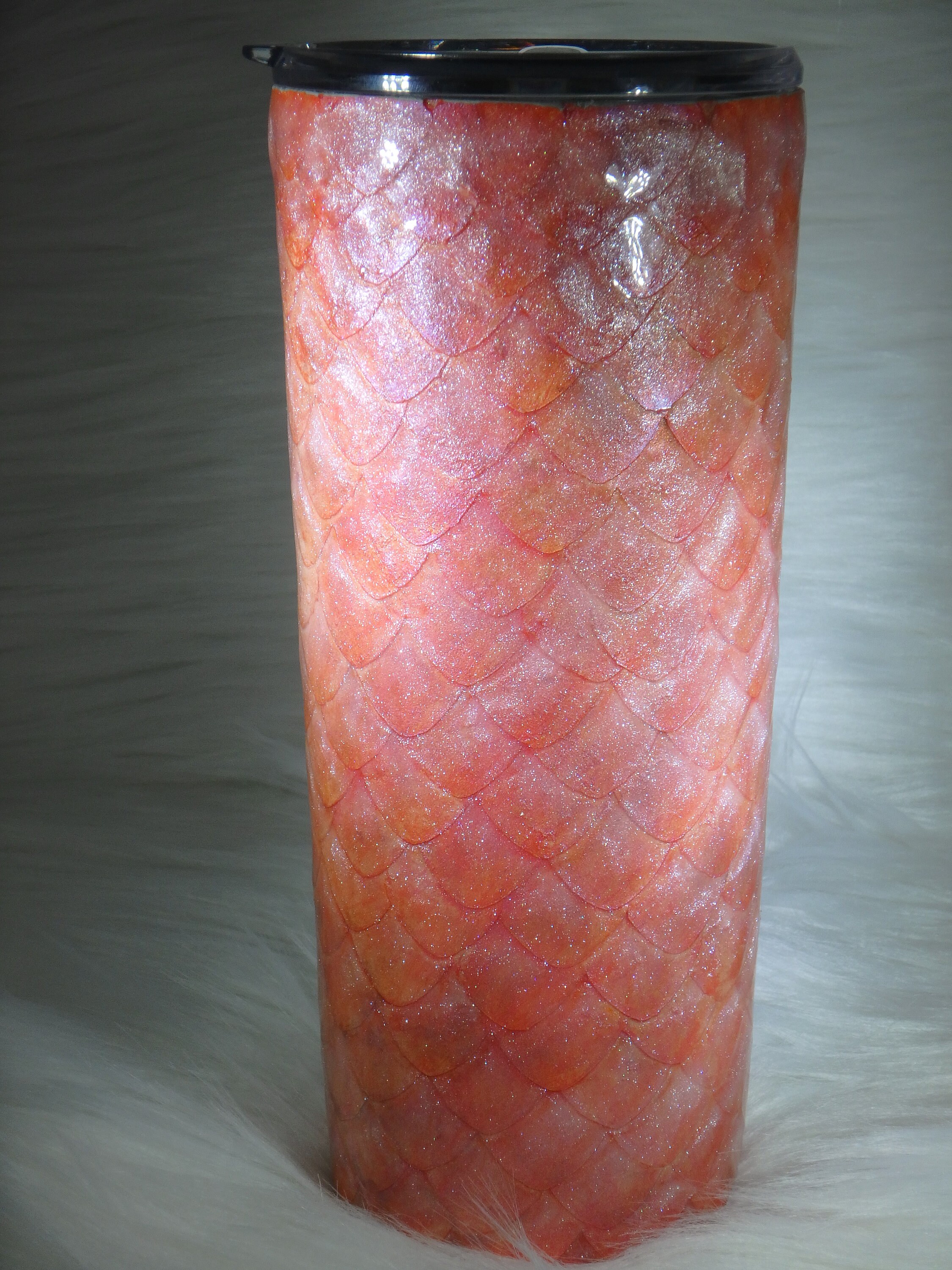 Orange Dragon Scale 20 Ounce Double Insulated Stainless Steel | Etsy