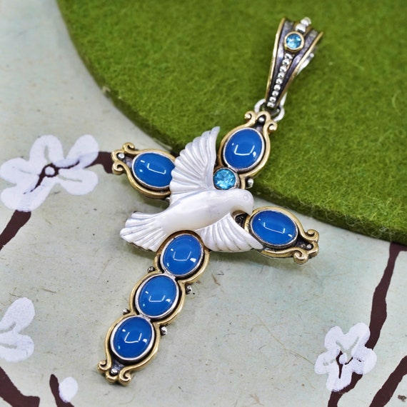 925 and bronze cross - Gem