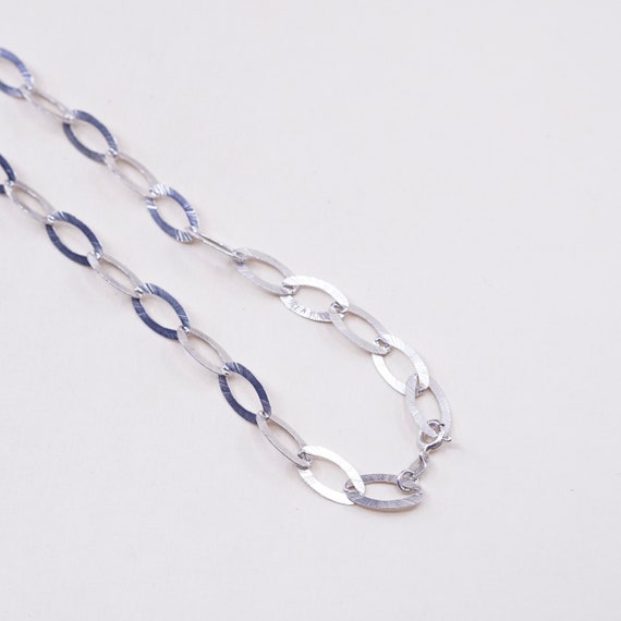 30”, 8mm, Vintage KA 1772 sterling silver flatten tex… - Gem