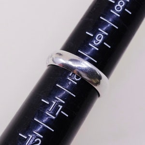 Size 10, Vintage 010953 Sterling Silver Handmade Ring, 925 Silver Band ...