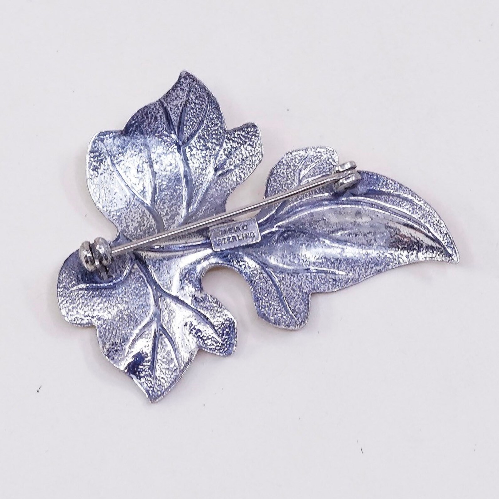 Vintage Beau Sterling Silver Handmade Brooch Solid 925 Silver - Etsy