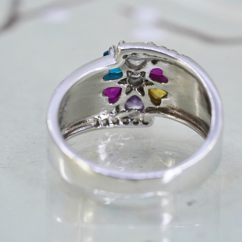 Size 9, Vintage Sterling Silver 925 Handmade Ring With Topaz Citrine ...