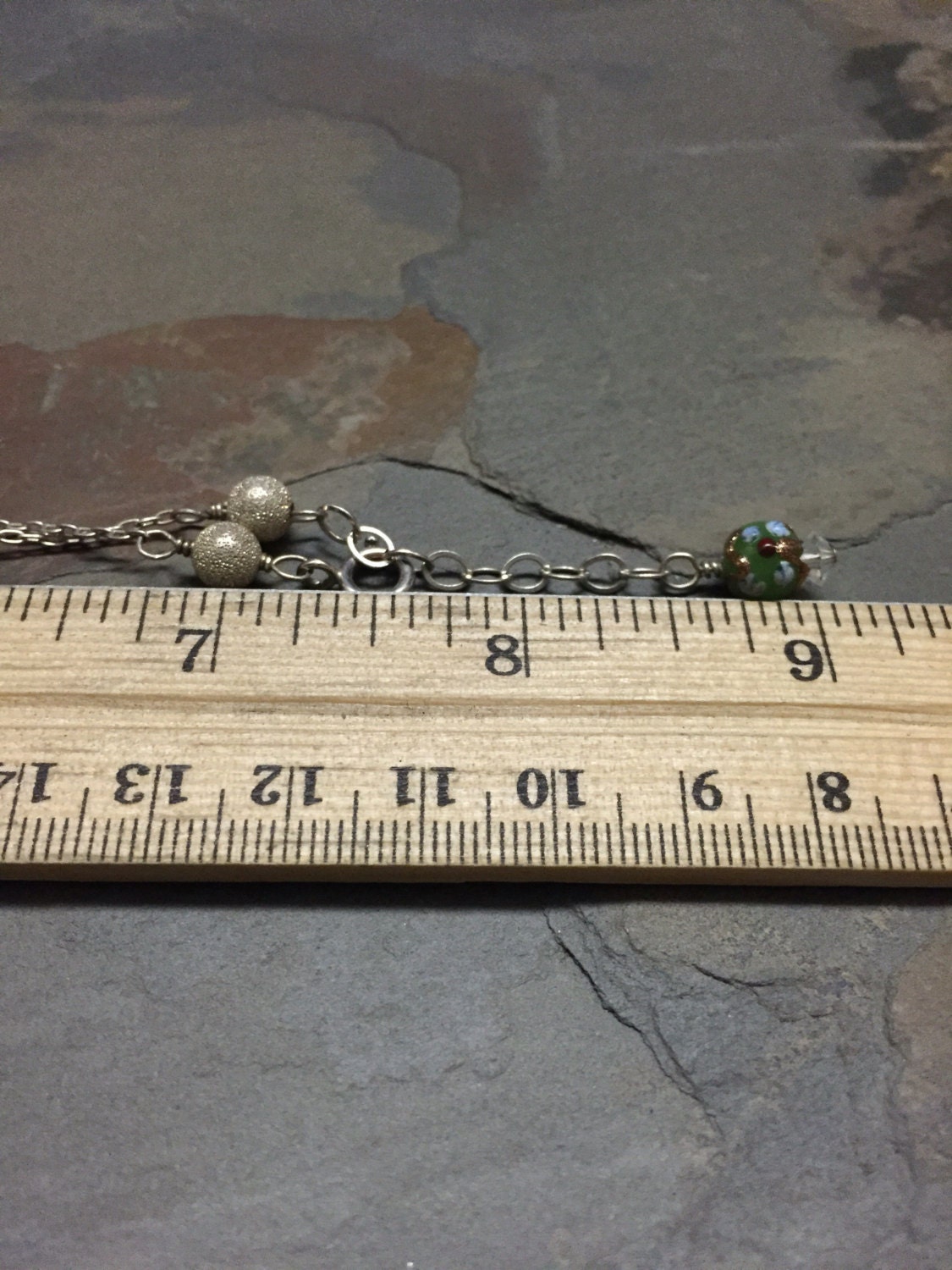 142 Sterling silver circle link chain with | Etsy