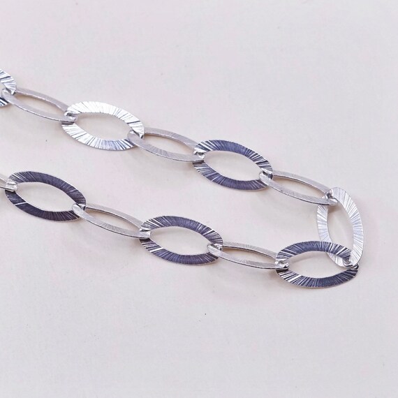 30”, 8mm, Vintage KA 1772 sterling silver flatten tex… - Gem